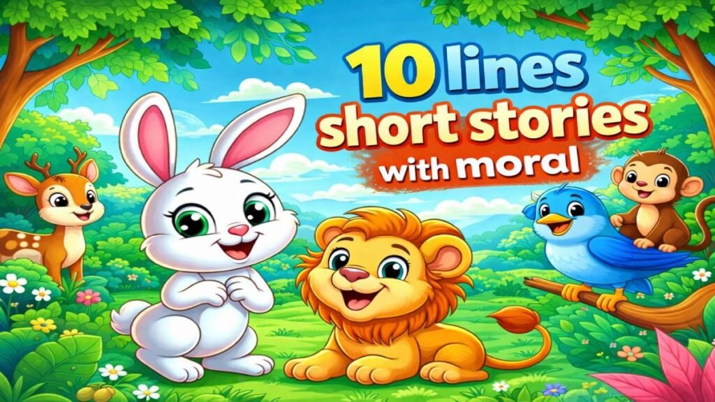 10 Lines Short Moral Stories for Kids | 1 Minute Read